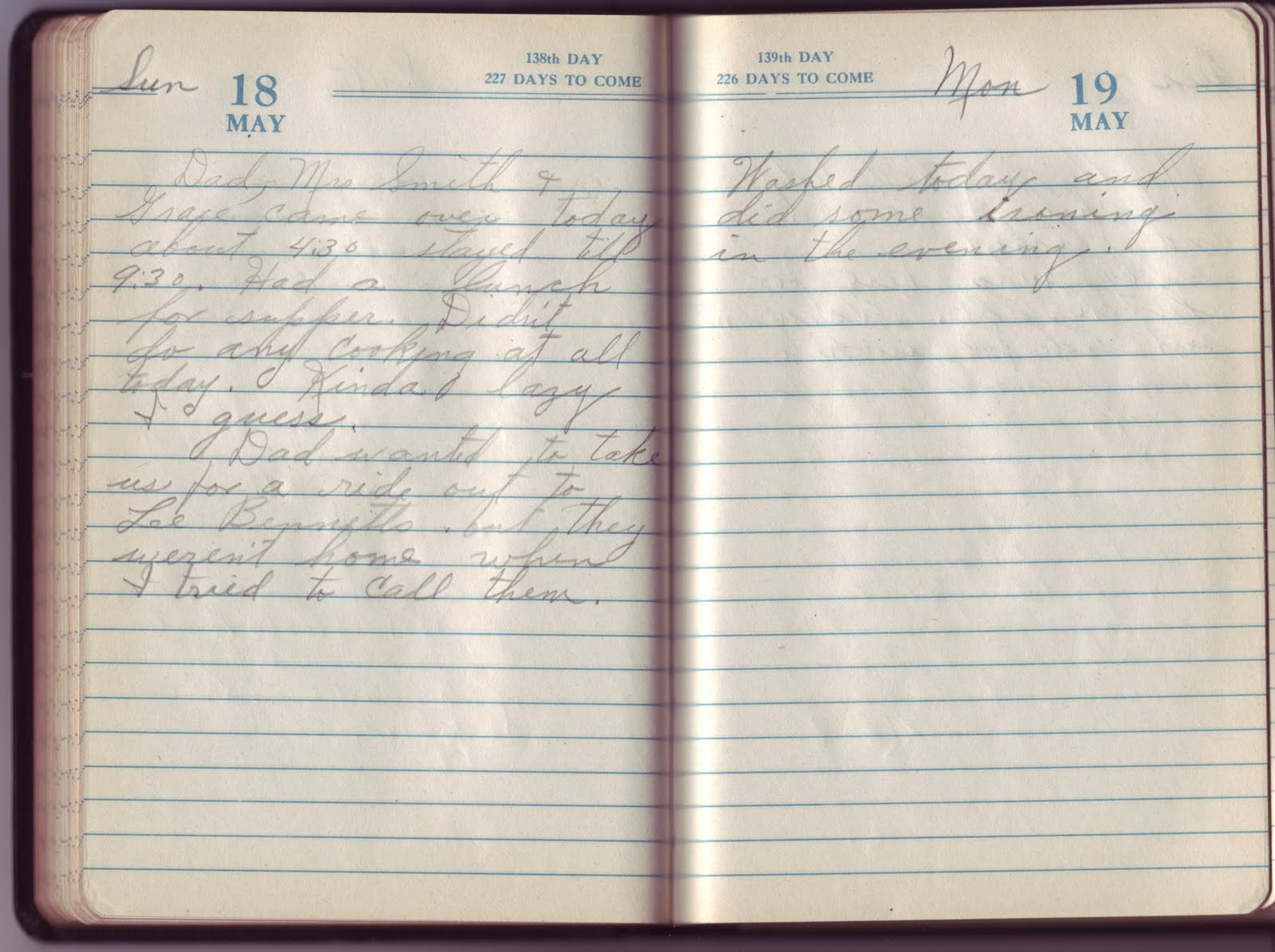Bailey Nurss and Cousins: 1941 Diary - Part 1